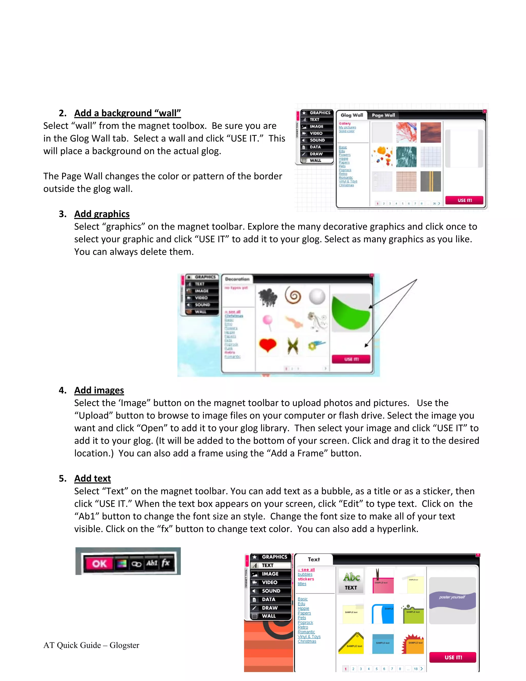 Glogster Directions | PDF