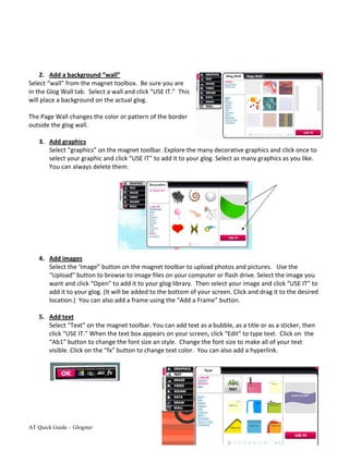 Glogster Directions | PDF