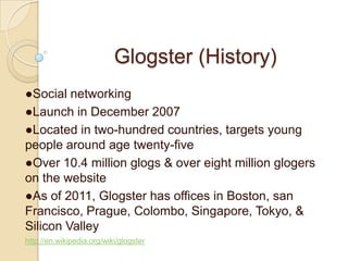 Glogster (history) | PPTX