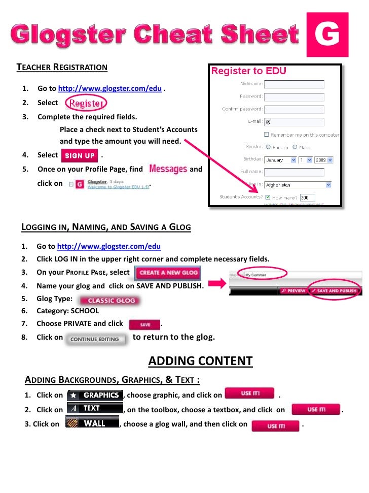 Glogster instructions
