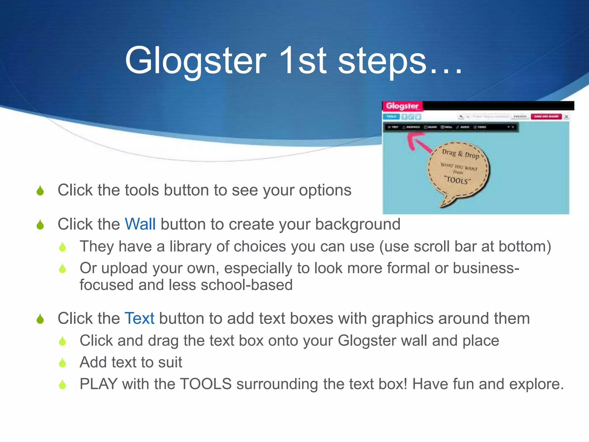 Glogster ppt | PPTX | Technology & Computing