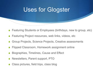 Glogster ppt | PPTX | Technology & Computing