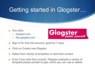 Glogster ppt | PPTX | Technology & Computing