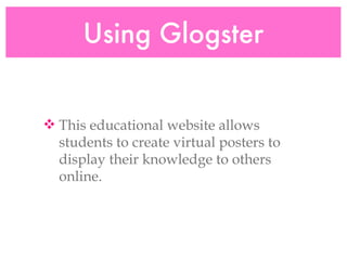 Glogster ppt l.alidon | PPT