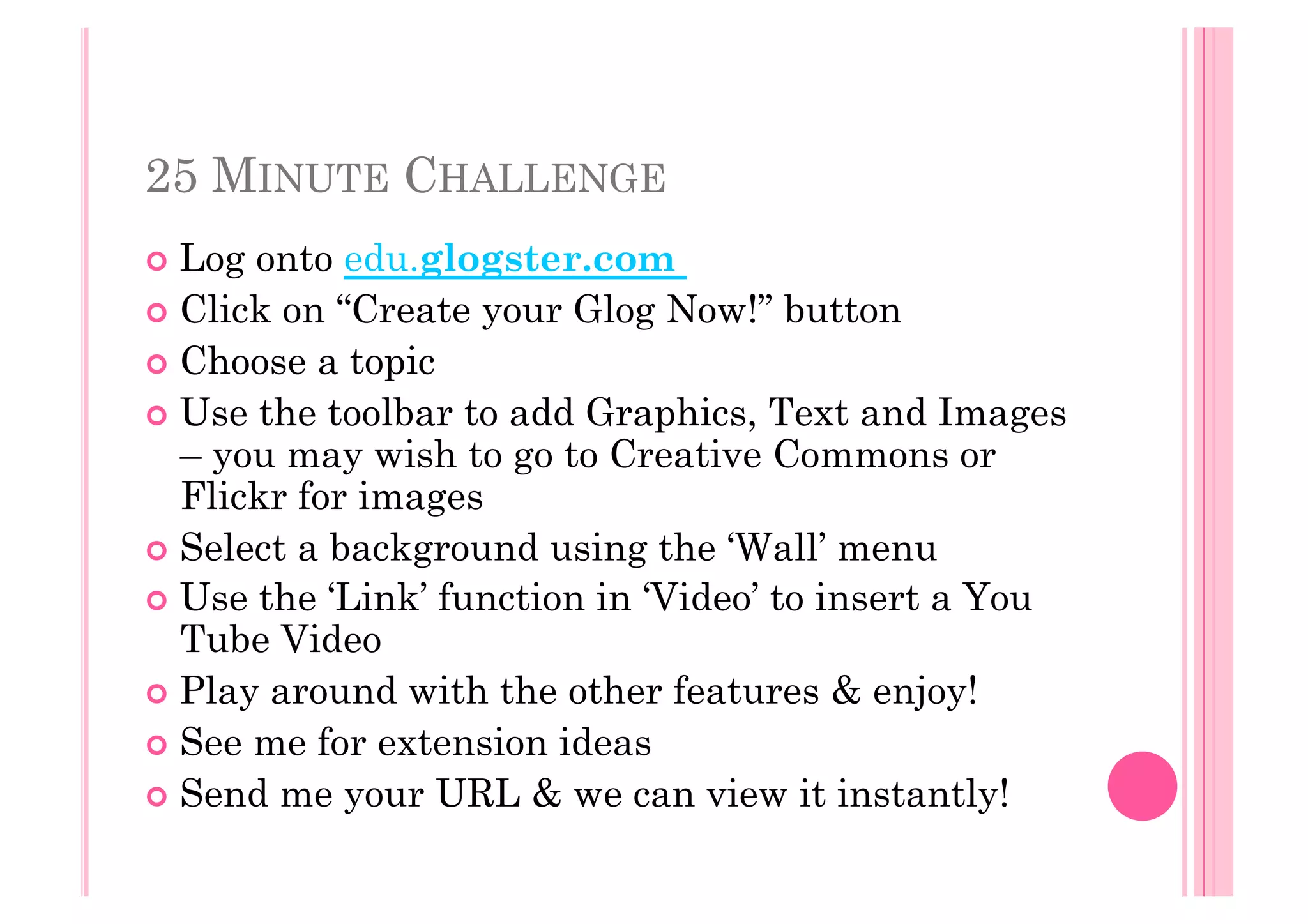 Glogster presentation | PDF