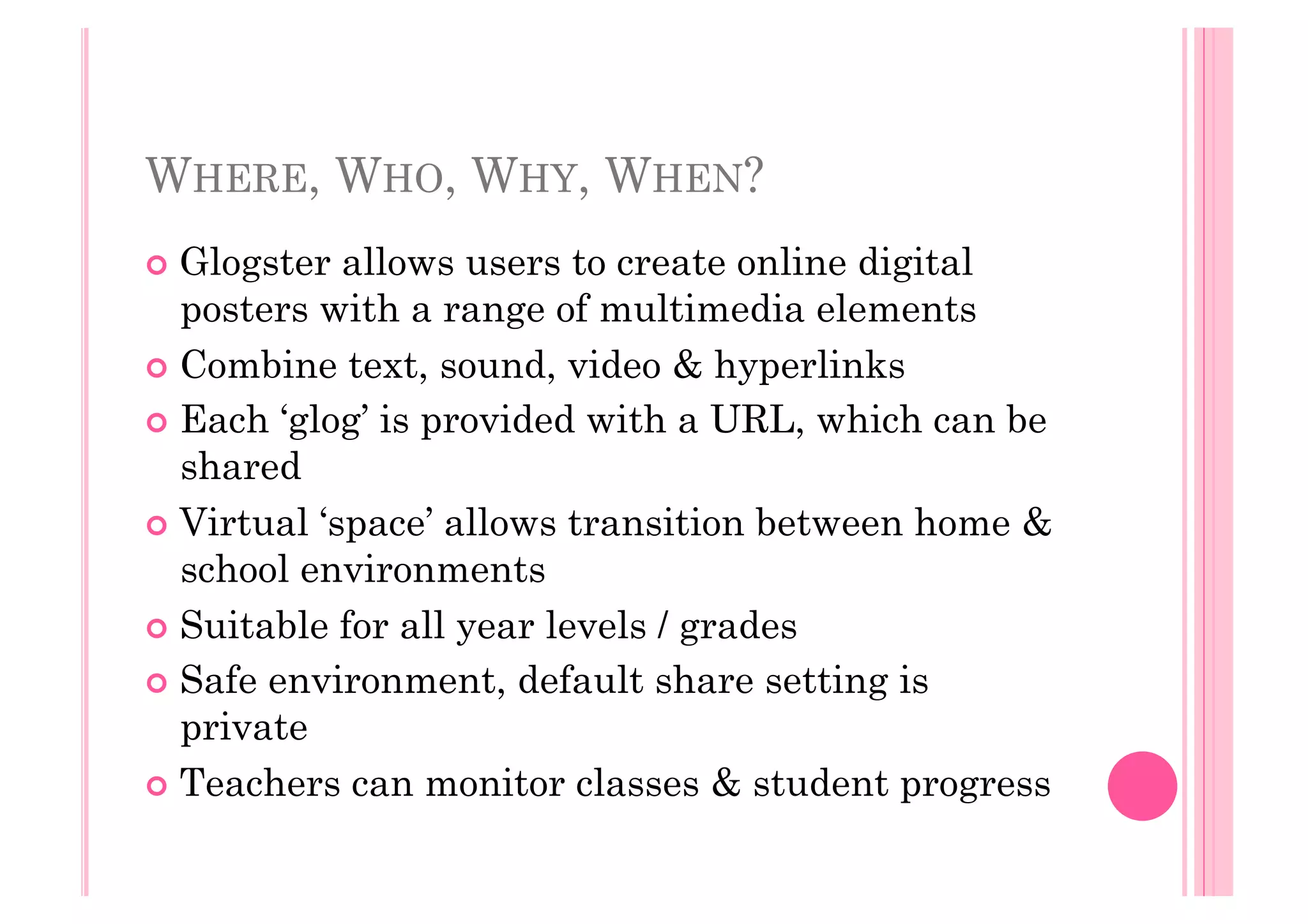 Glogster presentation | PDF