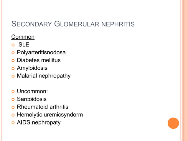 Glomerular disease | PPTX