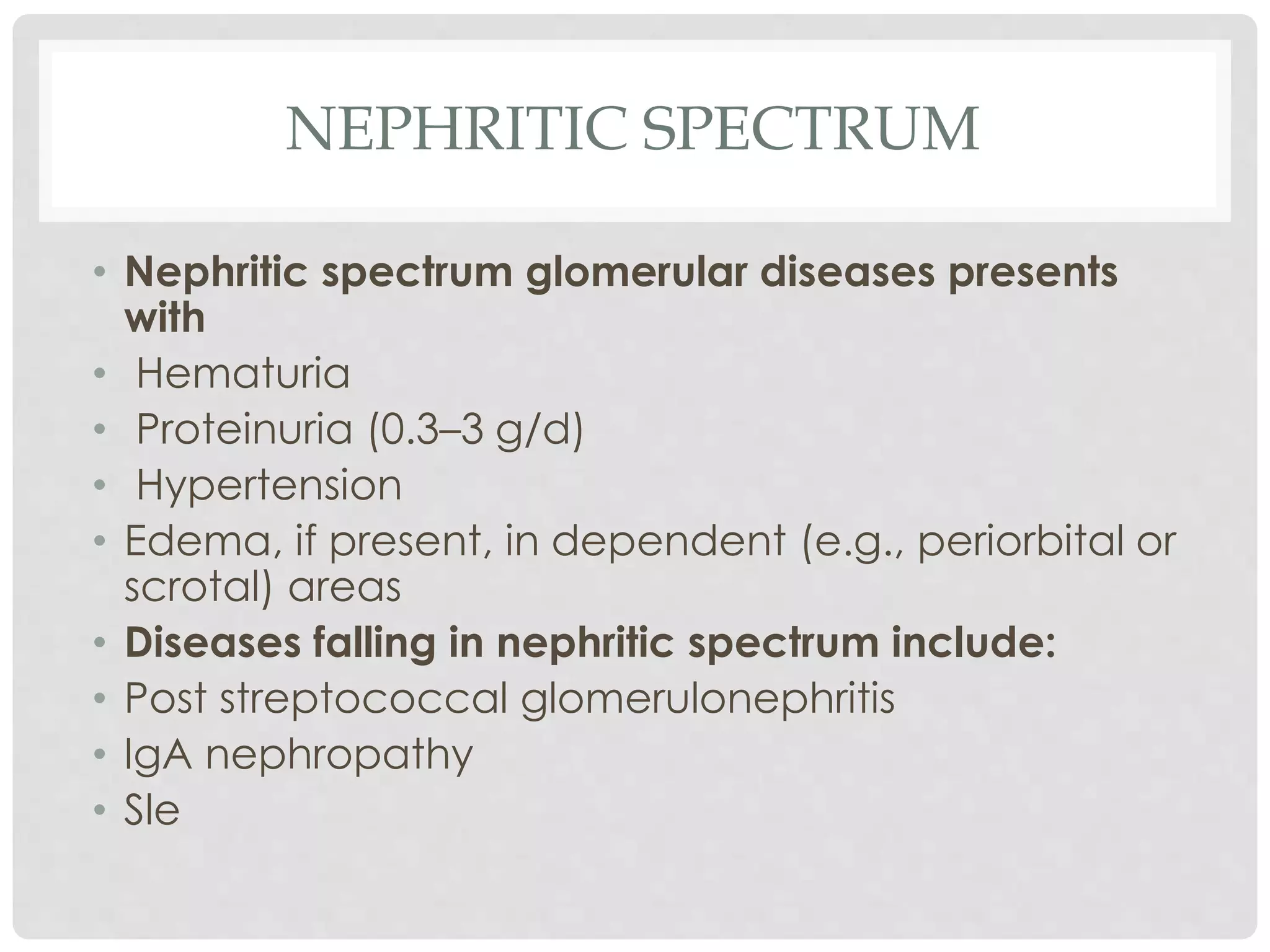 Glomerular diseases | PPTX