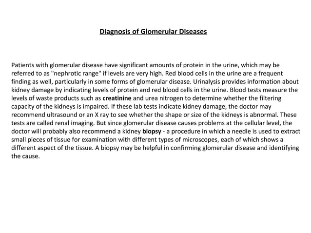 Glomerular diseases | PPT