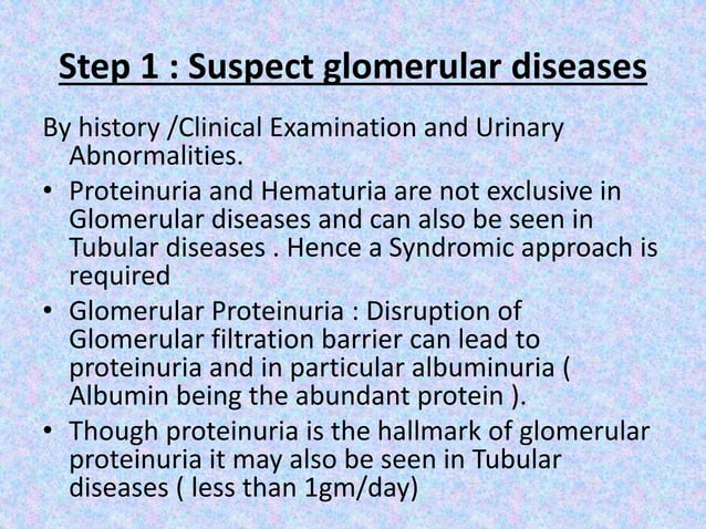 Glomerular diseases | PPTX