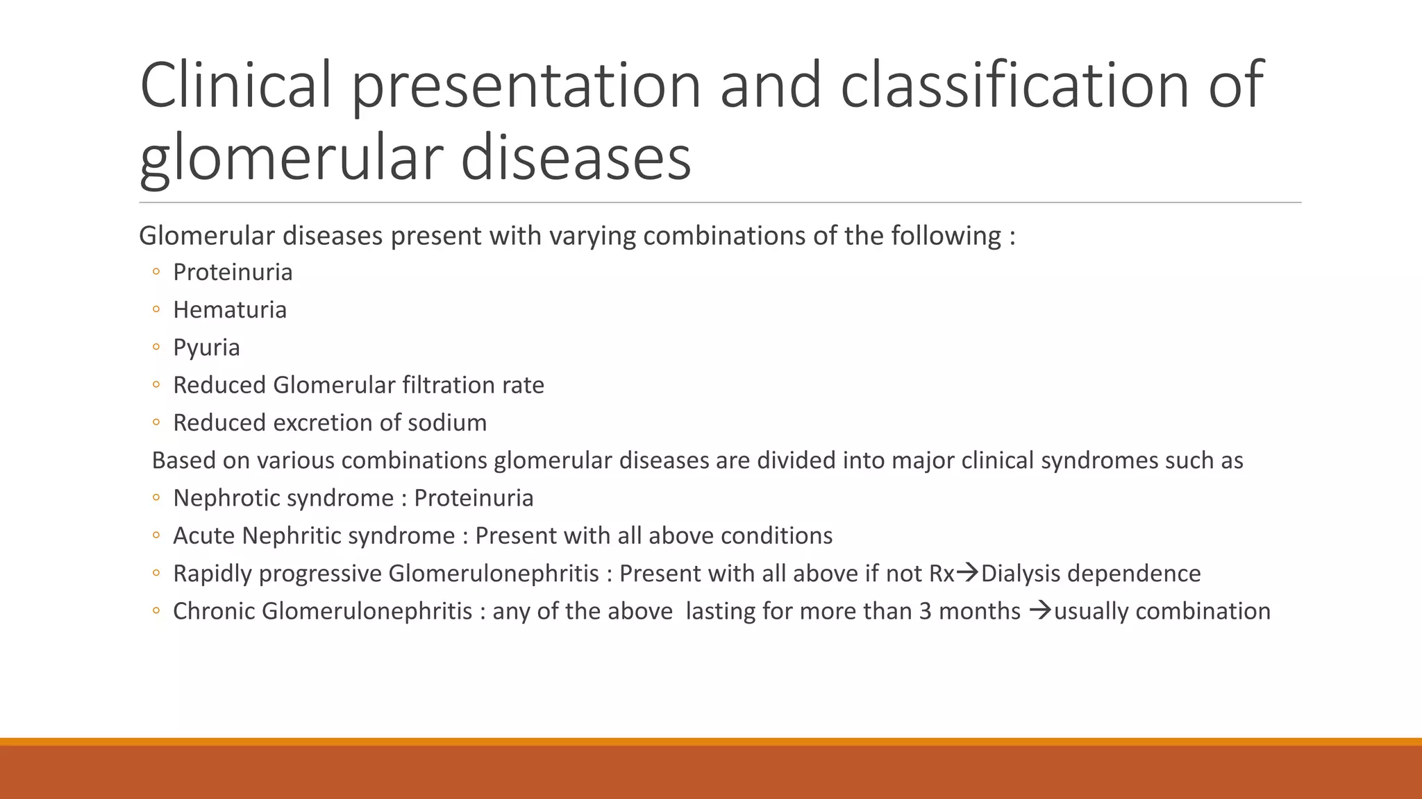 Glomerular diseases | PPT