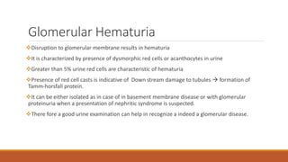 Glomerular diseases | PPTX
