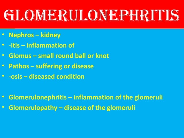Glomerular diseases | PPT | Foot Health | Diseases and Conditions