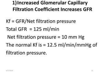 Glomerular Filtration and determinants of glomerular filtration .pptx