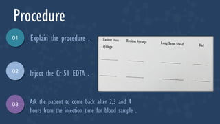 Nuclear Medicine - GFR - Case Study - Procedure | PDF