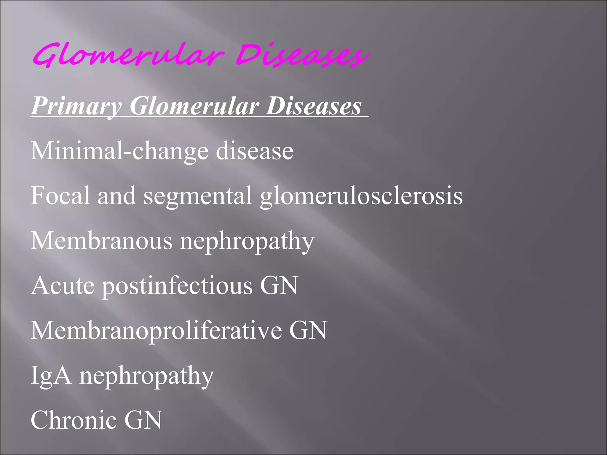 Glomerulonephritis | PDF