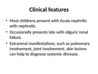 Approach to glomerulonephritis in pediatrics .pptx