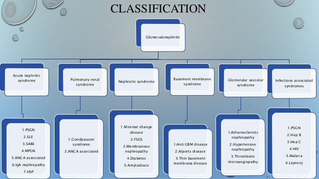Glomerulonephritis at a glance