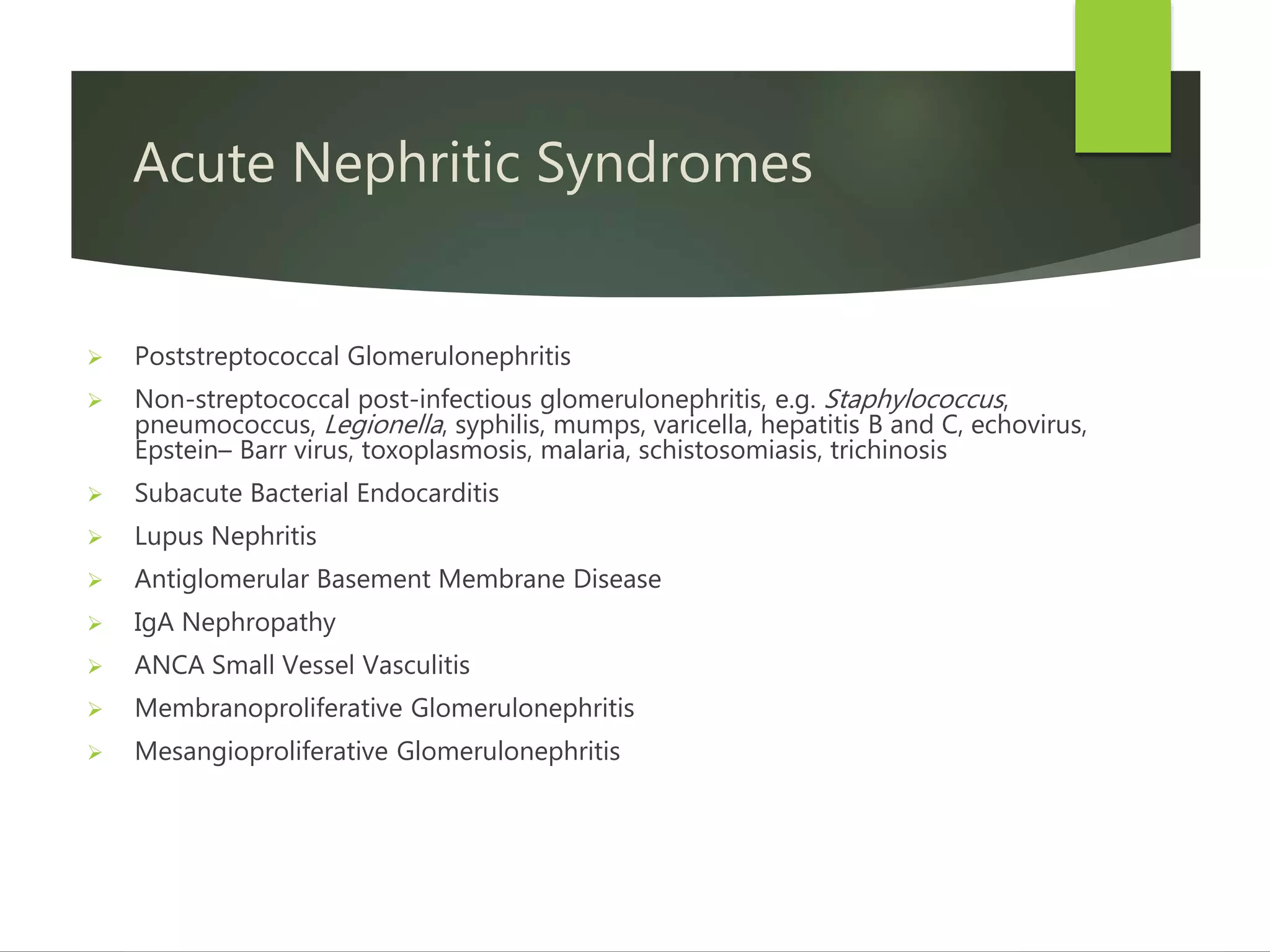 Acute Glomerulonephritis | PPTX