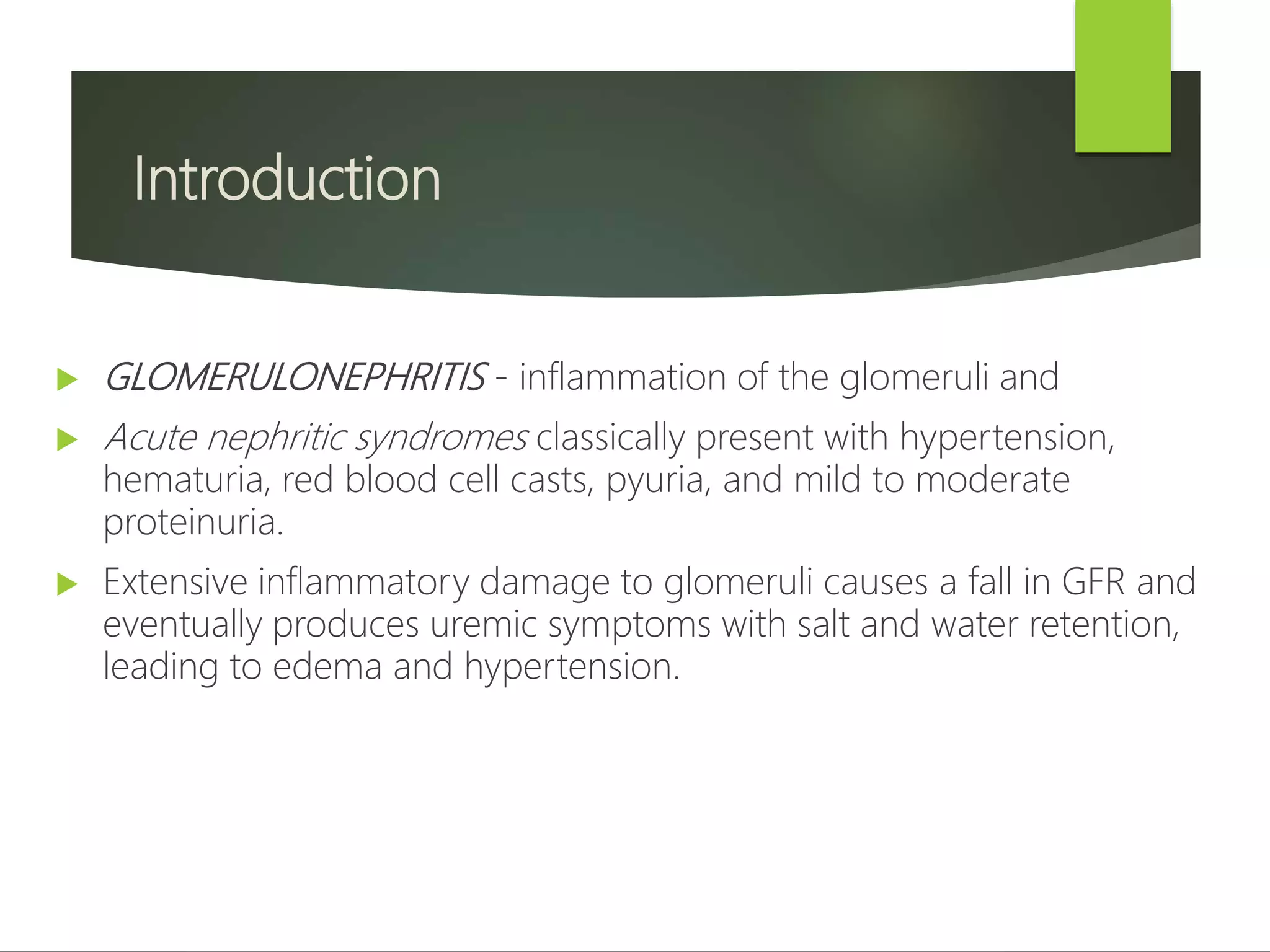 Acute Glomerulonephritis | PPTX