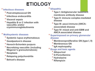 Acute Glomerulonephritis | PPTX