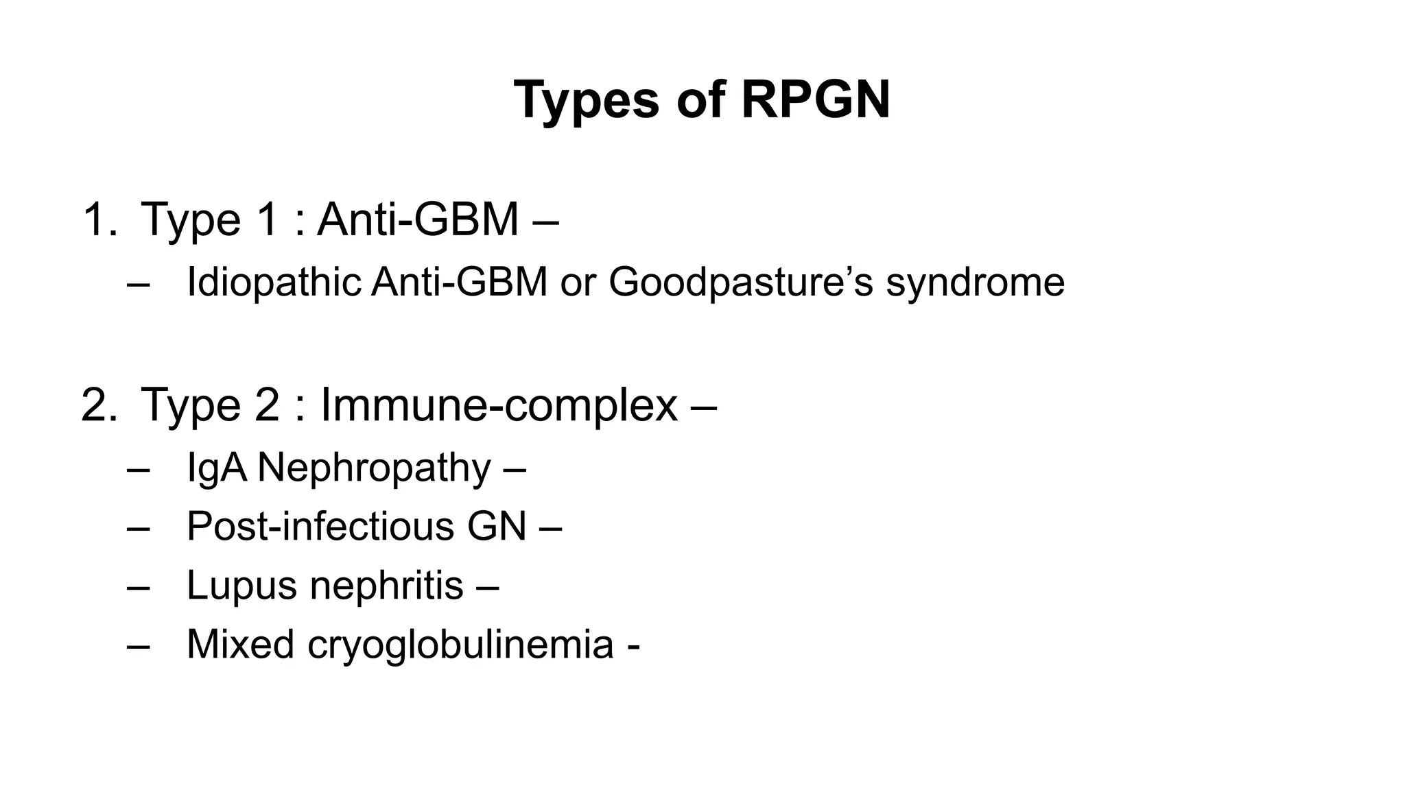 Crescentric Glomerulonephritis (RPGN) | PPTX