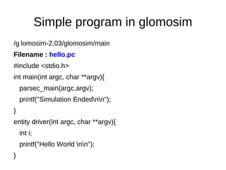 Glomosim adding routing protocol | PPT