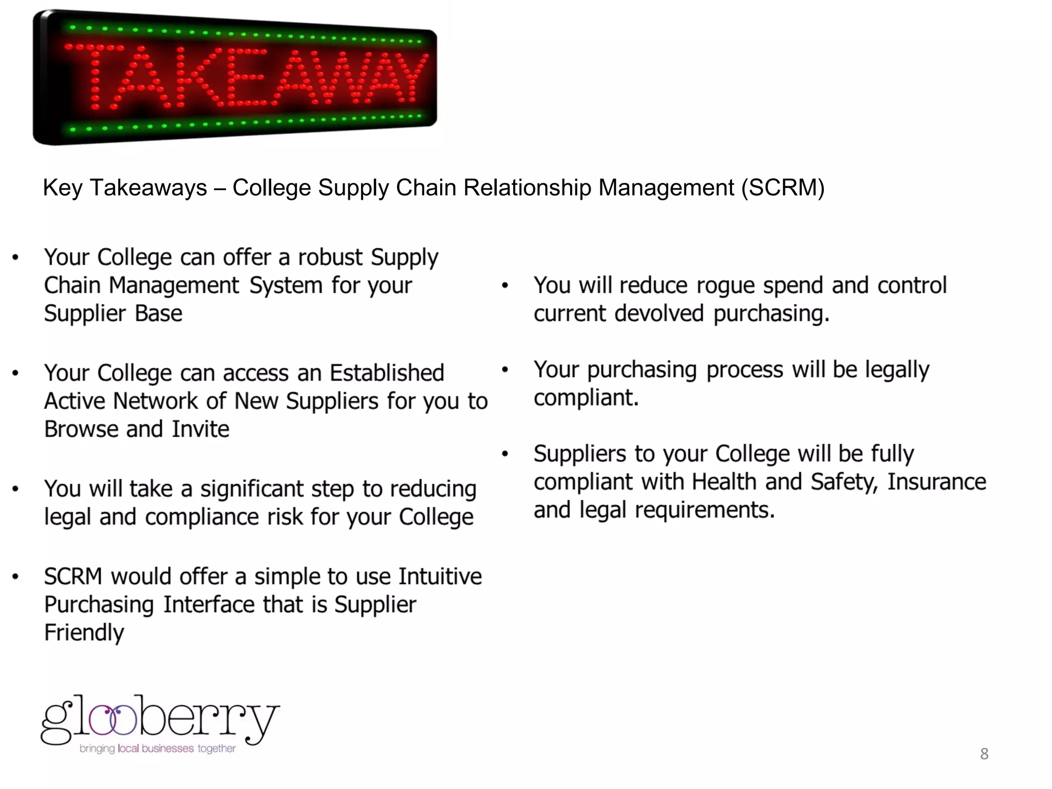 Glooberry scrm crowdsourcing your supply chain | PPT