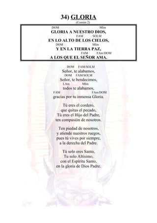 Herencia Lima soporte canto del gloria letra Determinar con precisión ...
