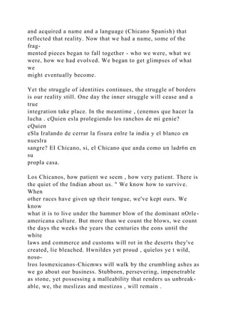 GLORIA ANZALDUA How to Tame a Wild Tongue Gloria Anzal.docx