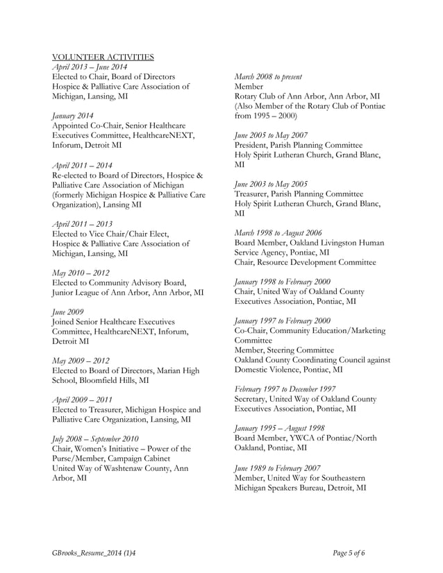 Gloria Brooks – 2014 nominee for Modern Healthcare's Community ...