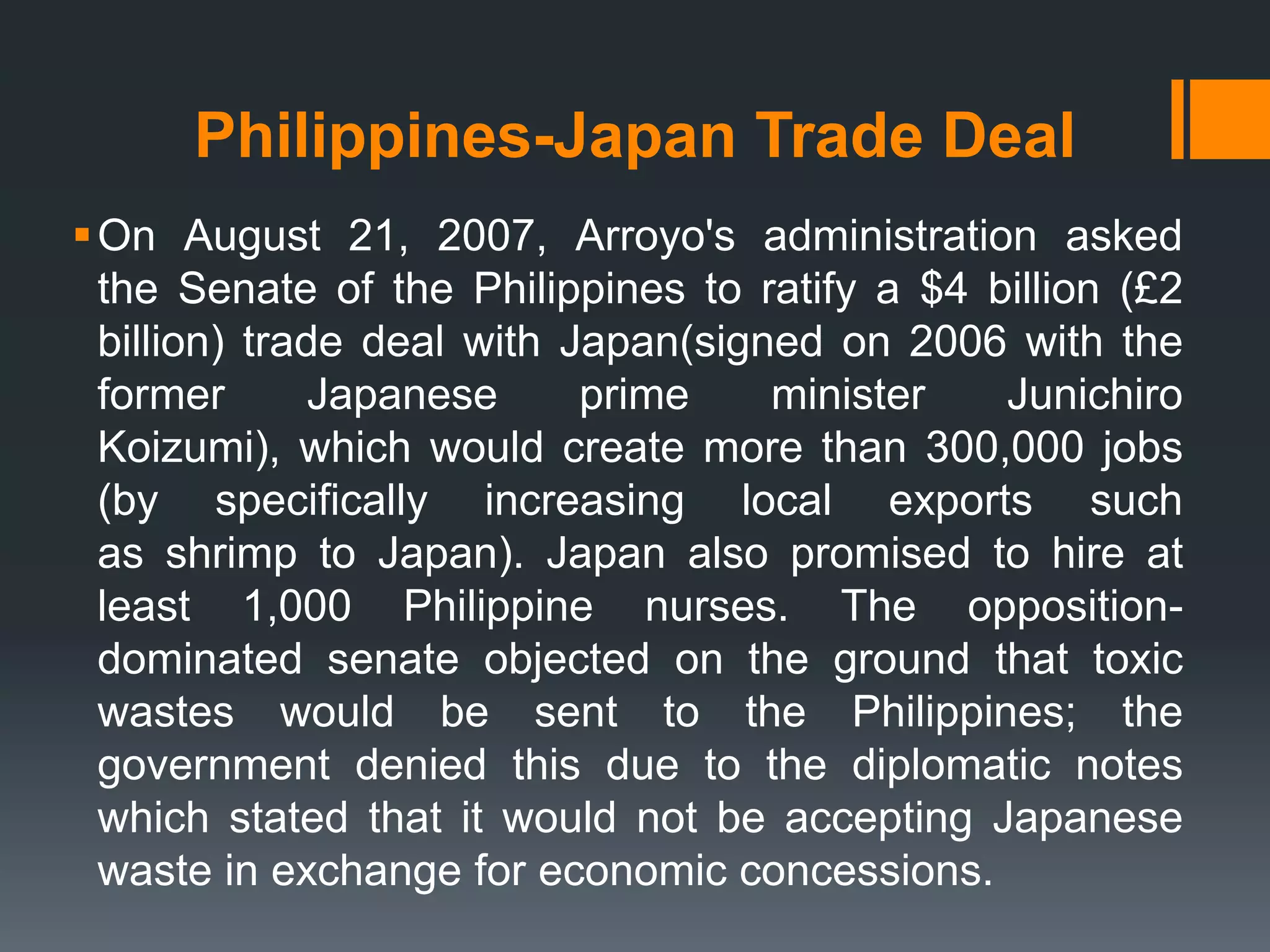 Gloria Macapagal Arroyo Precidency | PPTX