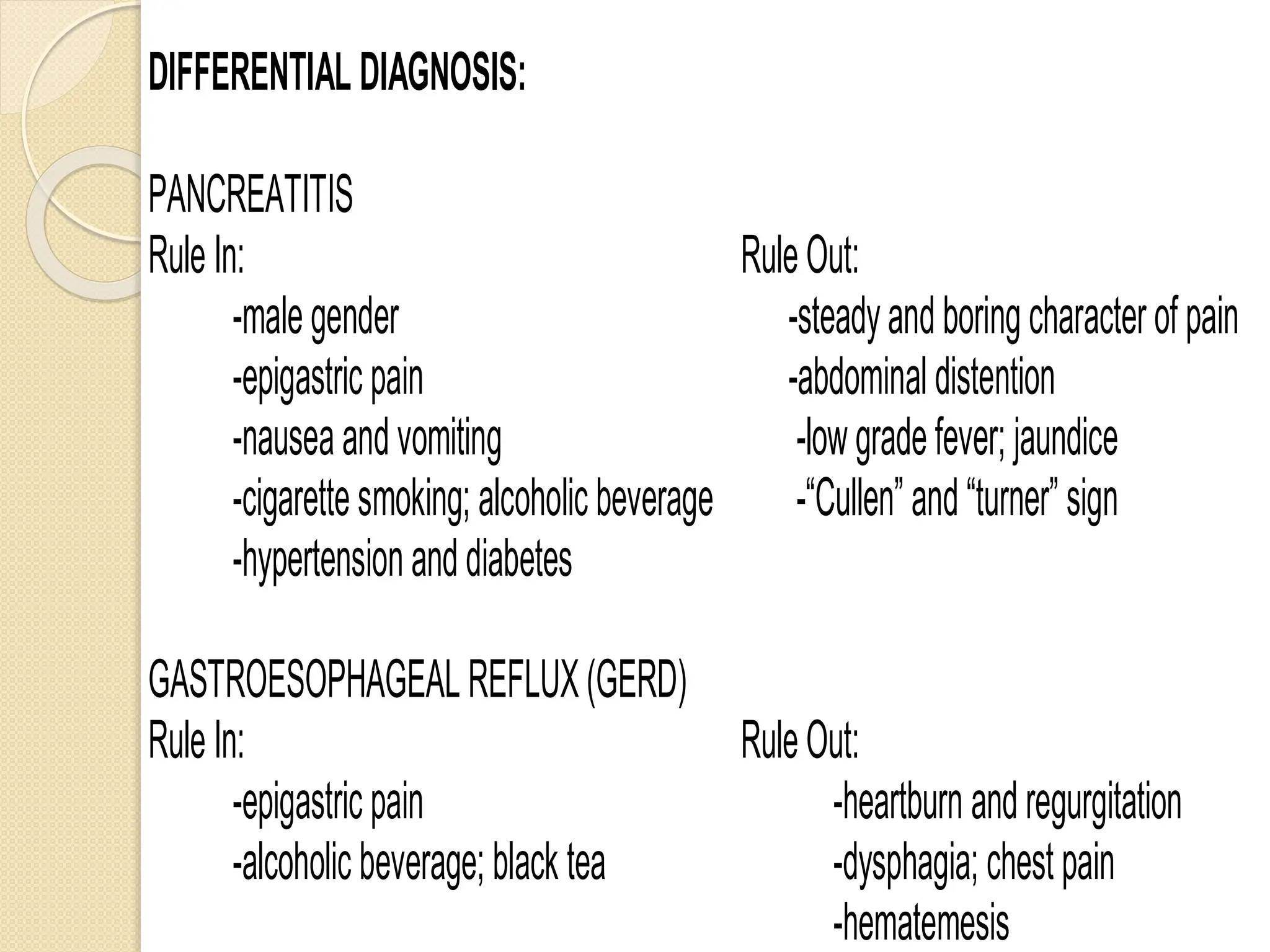 EPIGASTRIC PAIN | PPTX | Digestive Disorders | Diseases and Conditions