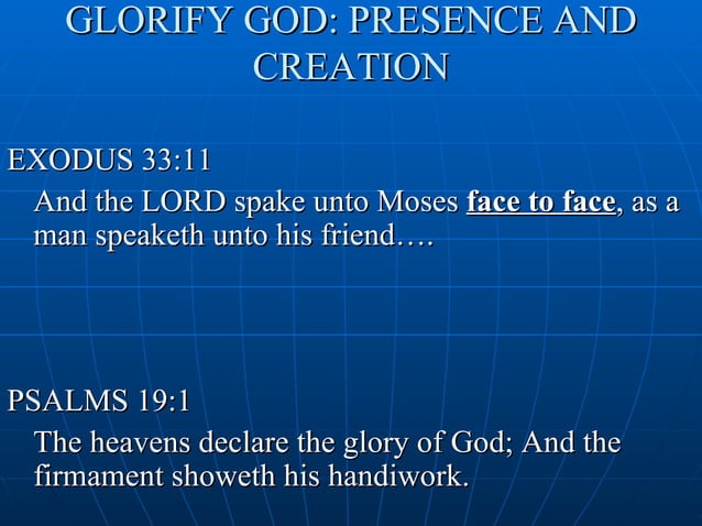 Glorify God | PPT