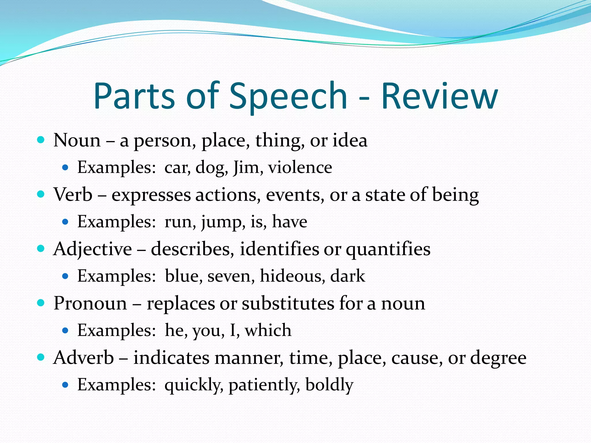 Glorious Grammar | PPTX