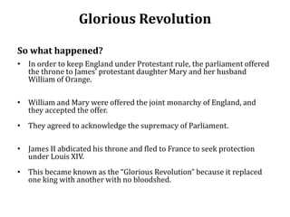 Glorious revolution | PPTX