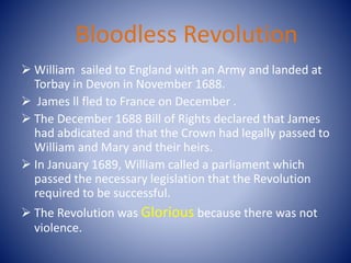Glorious revolution 1688 | PPTX
