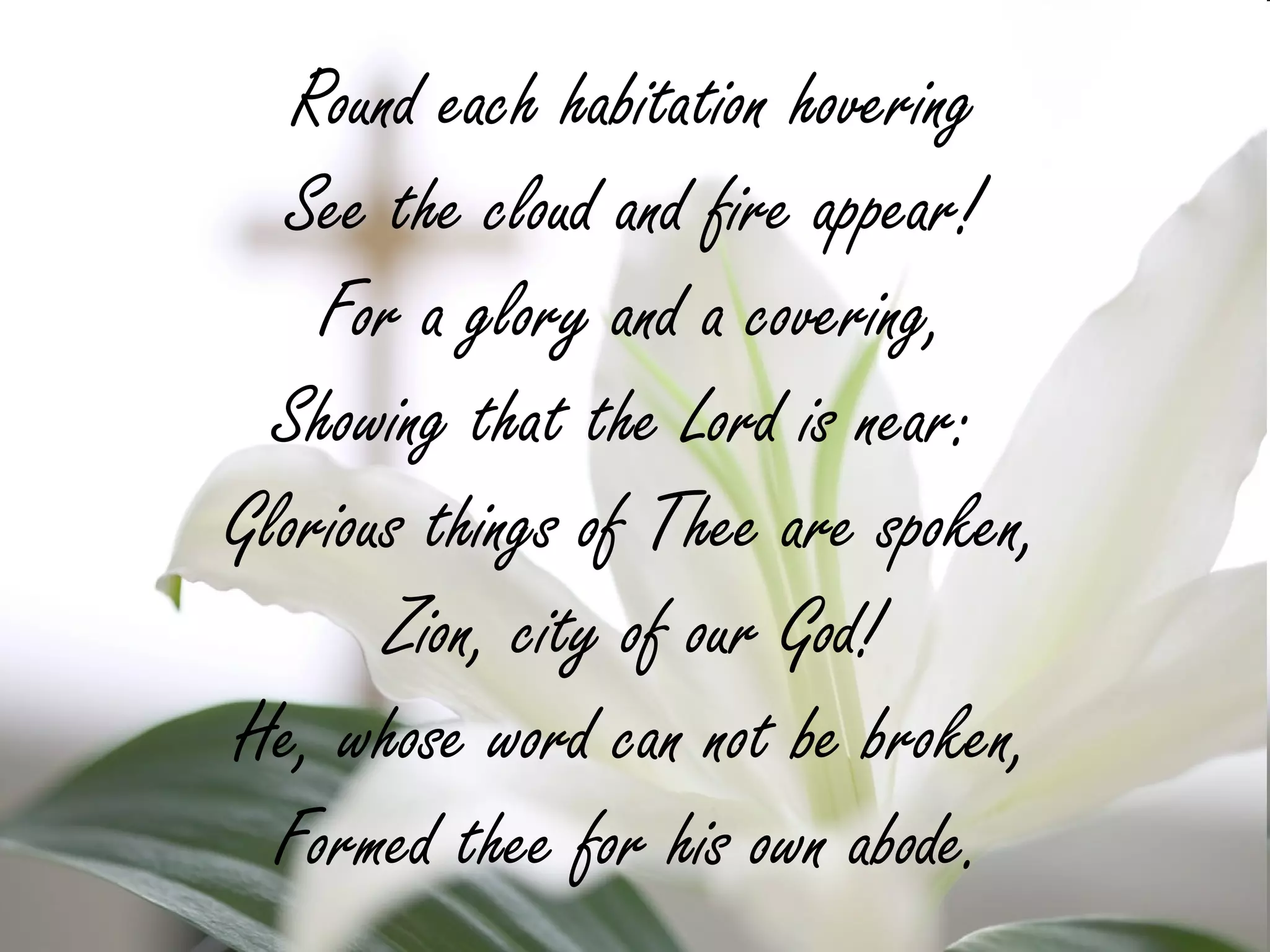 42. Glorious things of thee are spoken | PPT