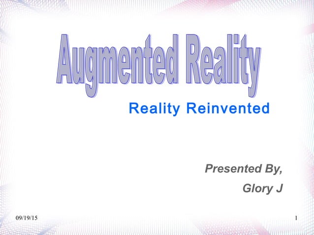 Augmented reality | PPT