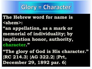 Glory: God's Desire for the Human Family.pptx