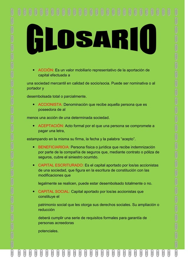 Glosario | PDF Glosario | PDF