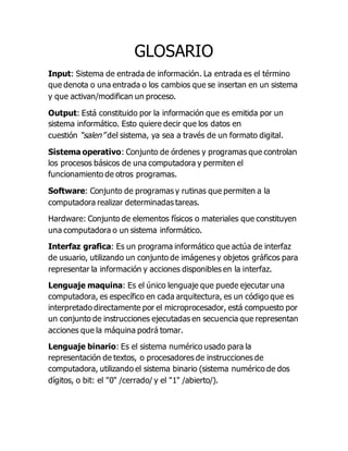 Glosario | PDF Glosario | PDF