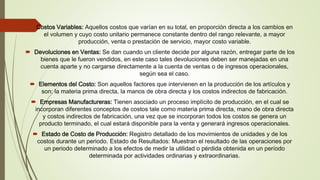 Glosario costos | PPTX
