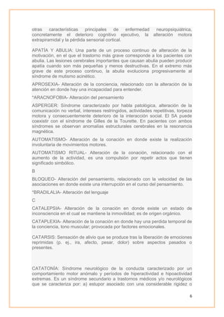 Glosario de psicopatologia | DOCX