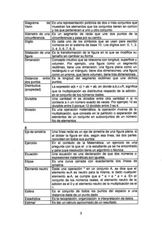 Glosario de terminos matematicos | PDF