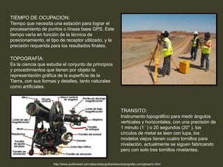 Glosario de topografía | PPTX