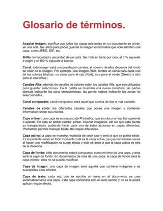 Glosario de términos | PDF