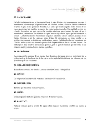 Glosario geologia | PDF