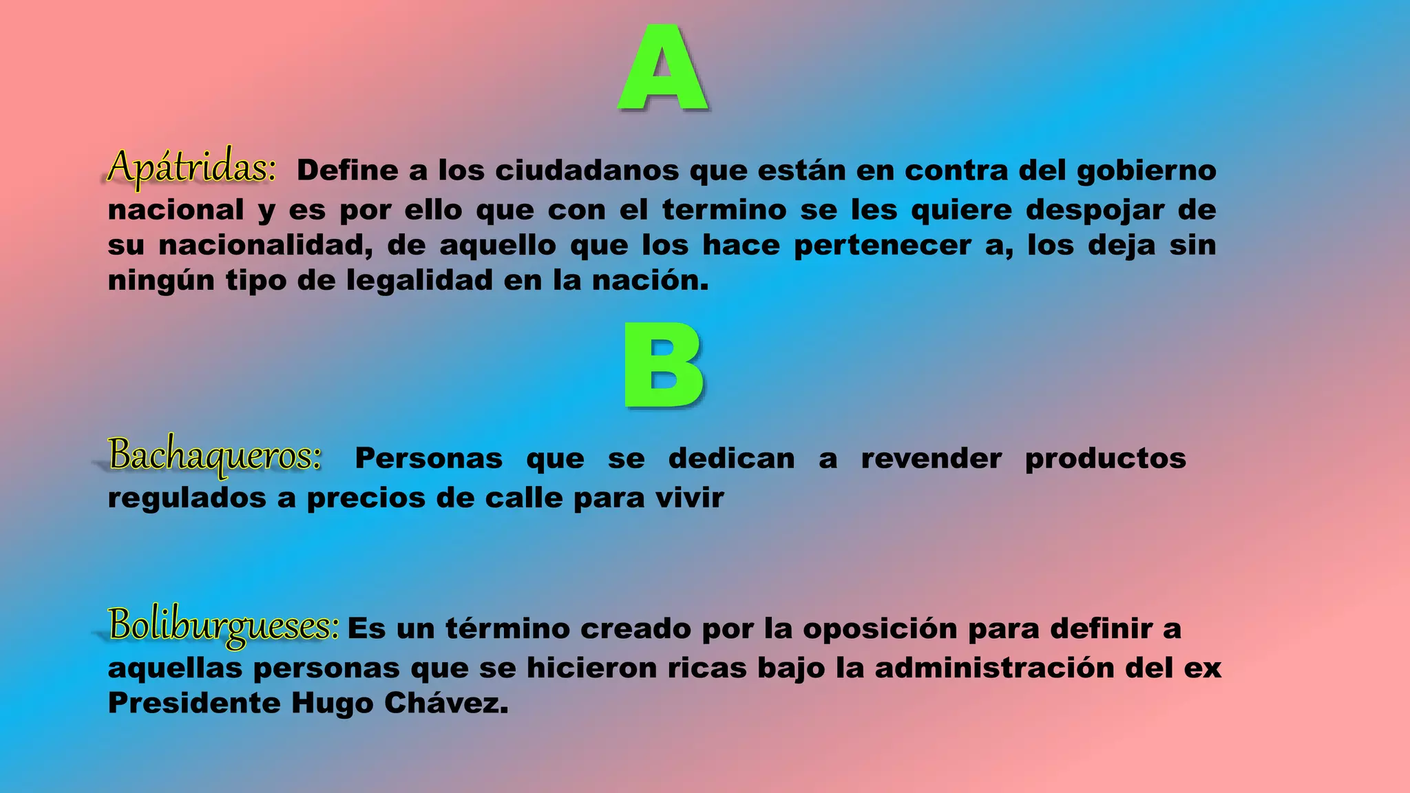 Glosario Neolengua Venezolana | PPT