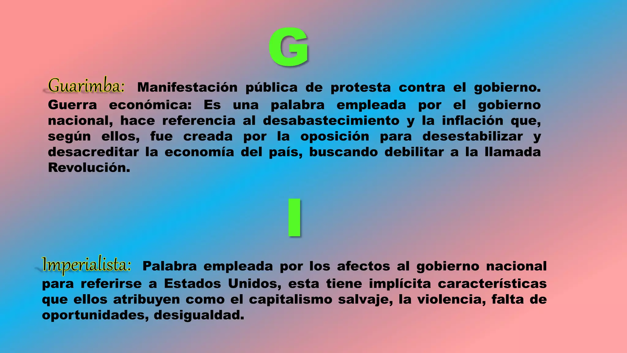 Glosario Neolengua Venezolana | PPT